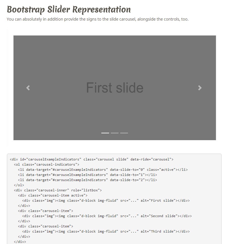 Bootstrap Slider Example