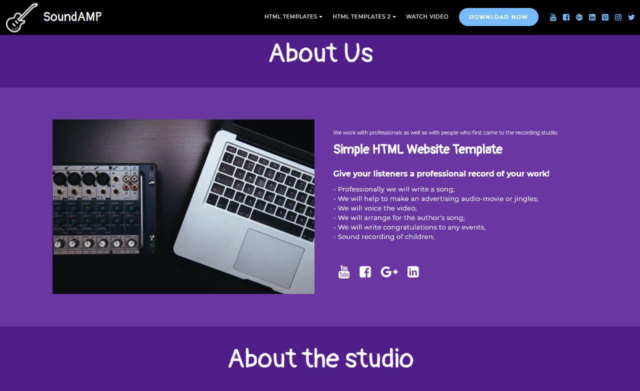 Free Simple HTML Templates For Your Brand Recognition